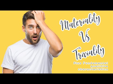 Accounting - What is the materiality concept and what is triviality?
