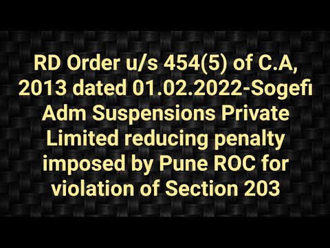 RD Order u/s 454(5) of C.A, 2013 dated 01.02.2022-Sogefi Adm ...
