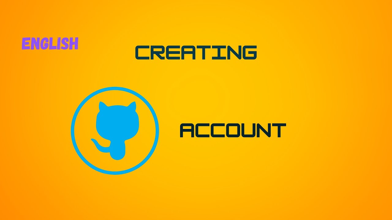 Creating GitHub Account - English
