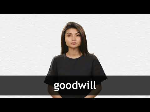 GOODWILL - Learn the Meaning, Synonyms & Translations | Collins English Dictionary Resources