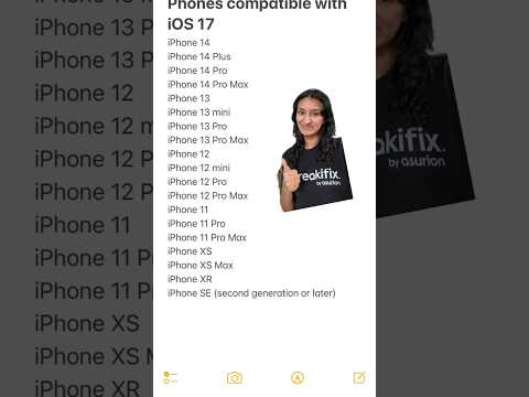The new iOS 17 update is designed for iPhone X and newer models📱 #compatibility #ios17update