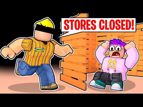 Can We Survive ROBLOX IKEA 3008!? (WE GOT TRAPPED IN IKEA!)