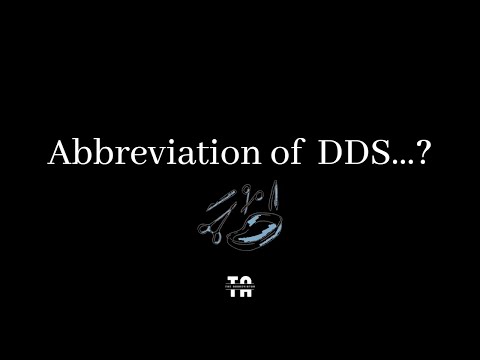 Abbreviation of DDS? | Academic Degrees.
