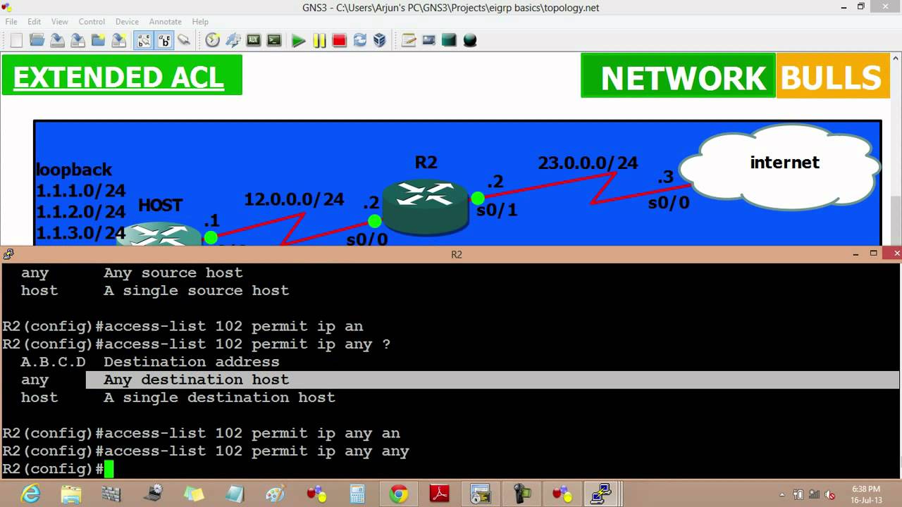 How to configure Extended ACL(Access Control List) on Cisco Routers- CCNA R&S