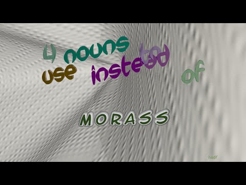 morass - 5 nouns with the meaning of morass (sentence examples)