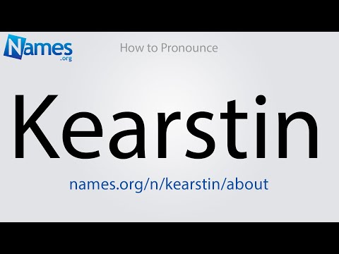 How to Pronounce Kearstin