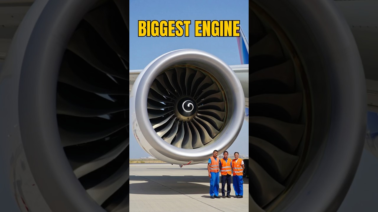 Biggest Airplane Engine 😯 B737 vs A380 vs B777