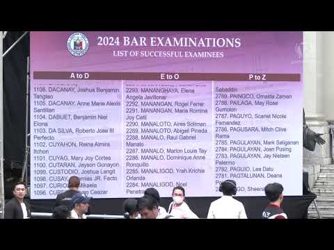 LIVE: Supreme Court releases results of 2024 Bar exams