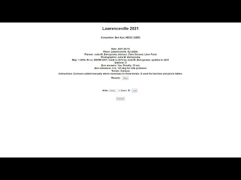 World Orienteering Day Torus Series Event 2 - Lawrenceville 2021
