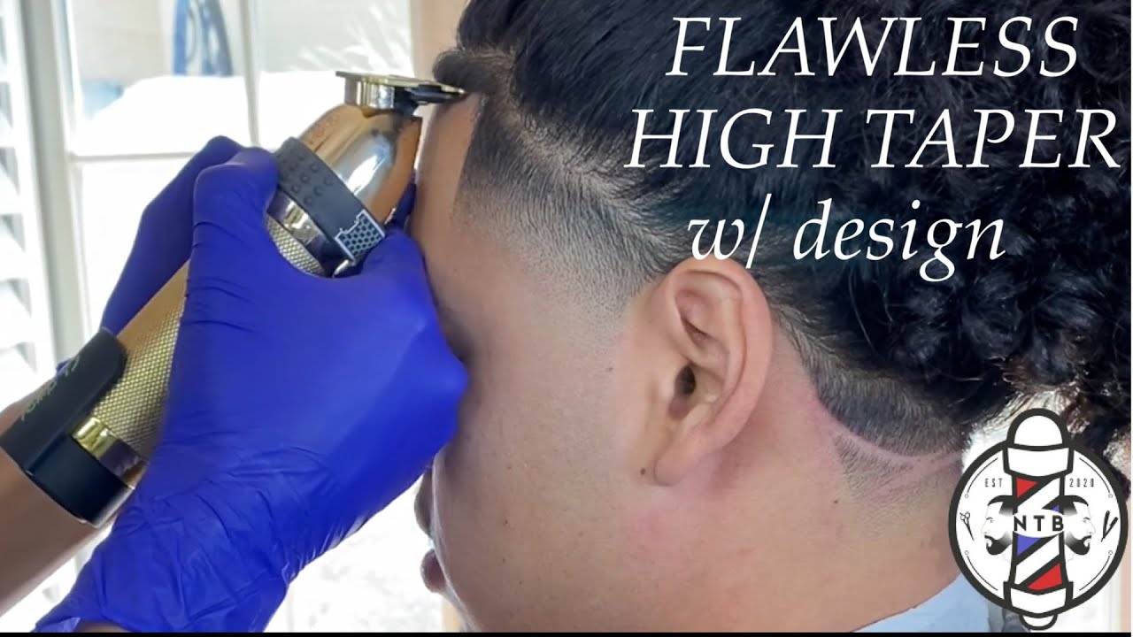 Flawless High Taper with Design | Barber Tutorial