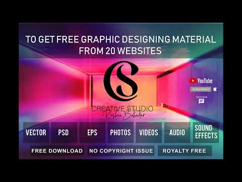 Free download | Graphic Designing Material | For Beginners | 20 Websites | Creative Studio