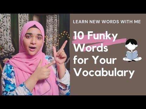 10 Funky Words for Your Vocabulary | Learn New English Words with Meaning and Examples | Ayesha Syed