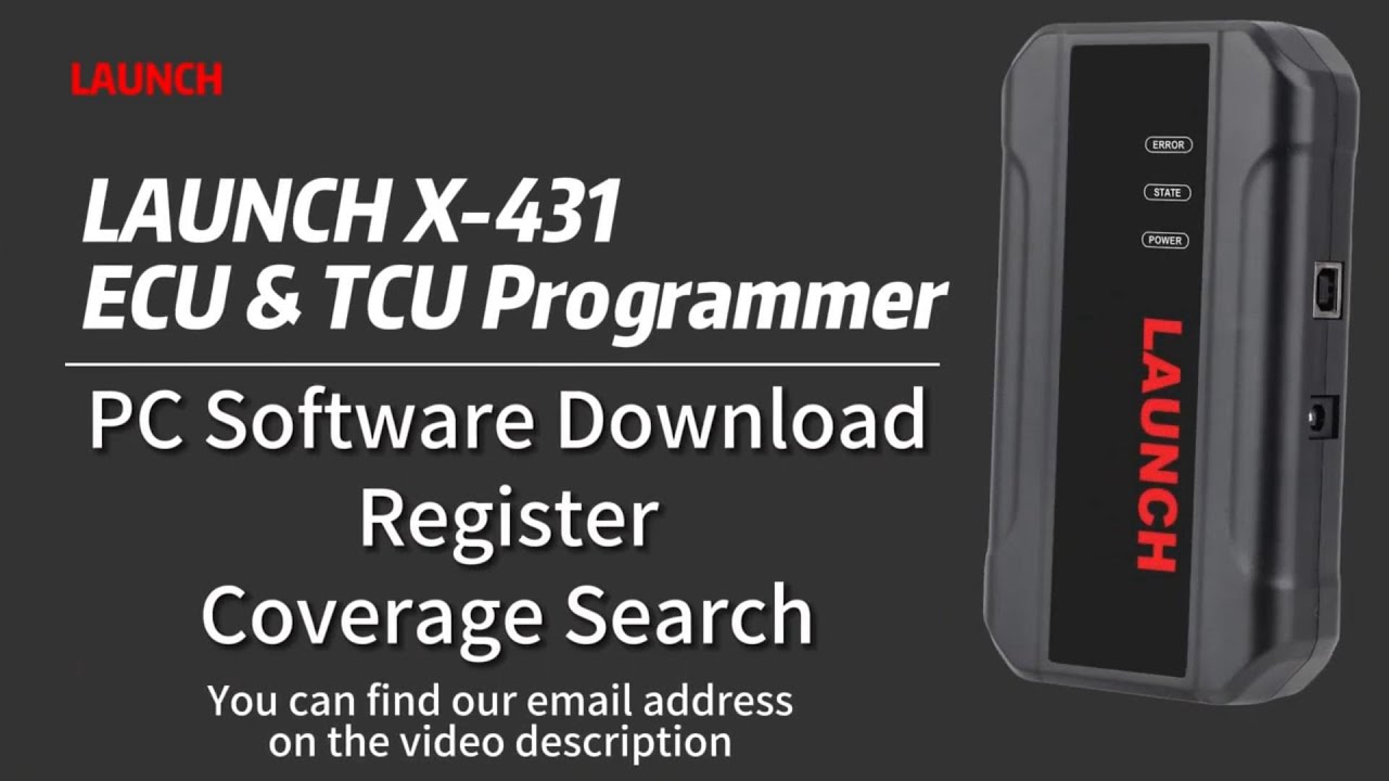 Launch X431 ECU & TCU Programmer PC Software Download, Update, Activate Guide- launchx431.fr