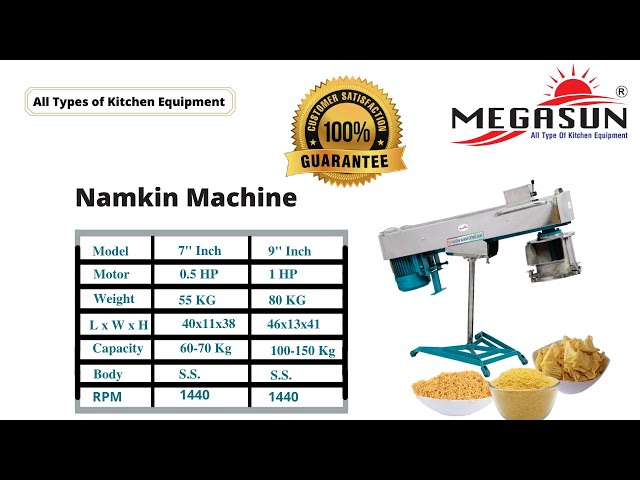 Namkeen Machine - 50 Kg Namkeen Making Machine Manufacturer from Rajkot