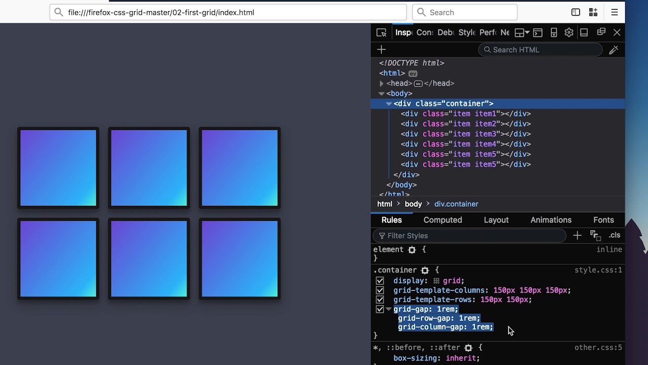 Developer Playground: CSS Grid 2 - Your First Grid