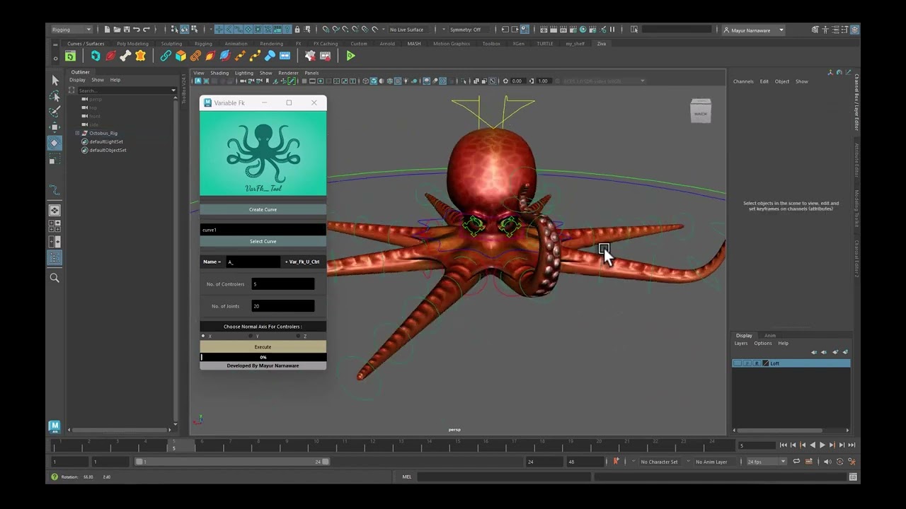 Variable Fk Tool For Maya Rigger's