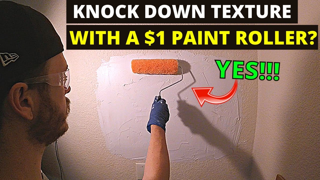 Easy DIY Knockdown Texture with a Paint Roller -Jonny DIY