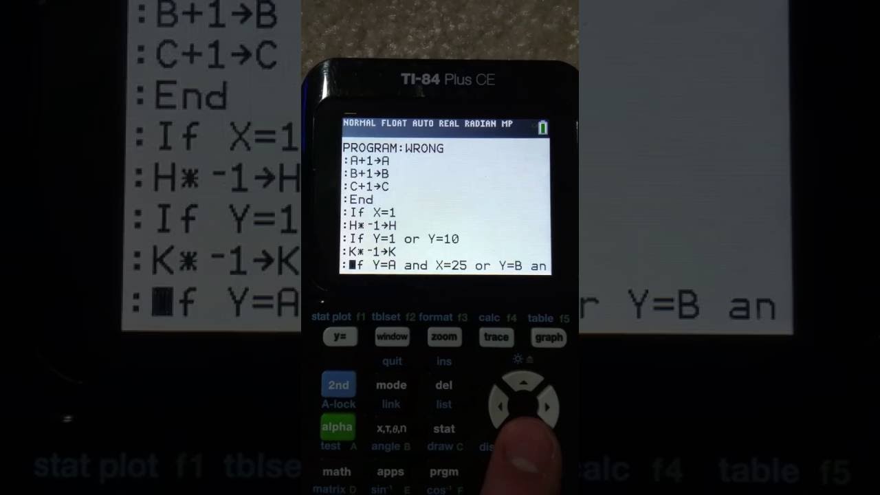 TI84 Plus CE Easy Pong Game Code