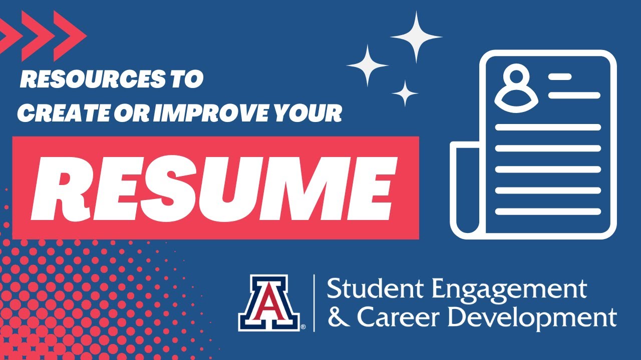 Resources to create or improve your resume – Student Engagement ...