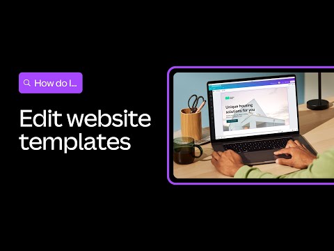 Edit website templates | Canva Websites