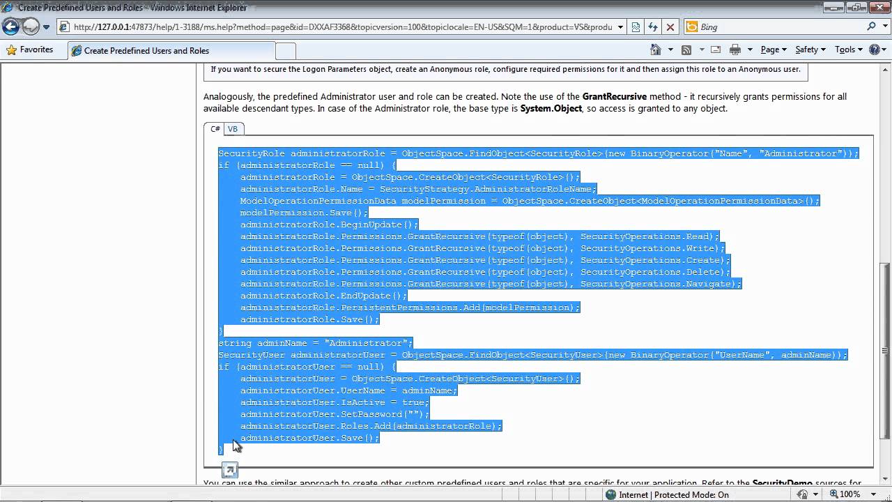 XAF - Application Server & Improved Security System