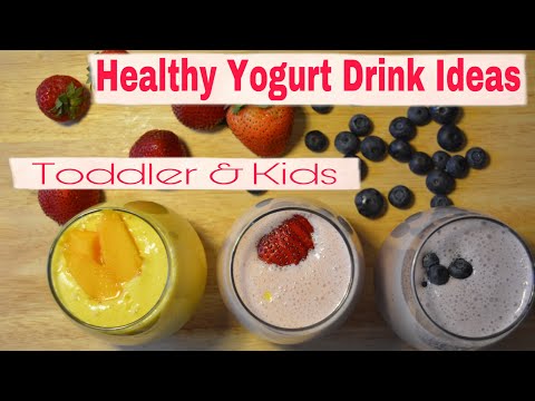 3 Healthy Yogurt Drink Ideas For Toddler & Kids | Yogurt Recipe | Homemade Yogurt Drinks