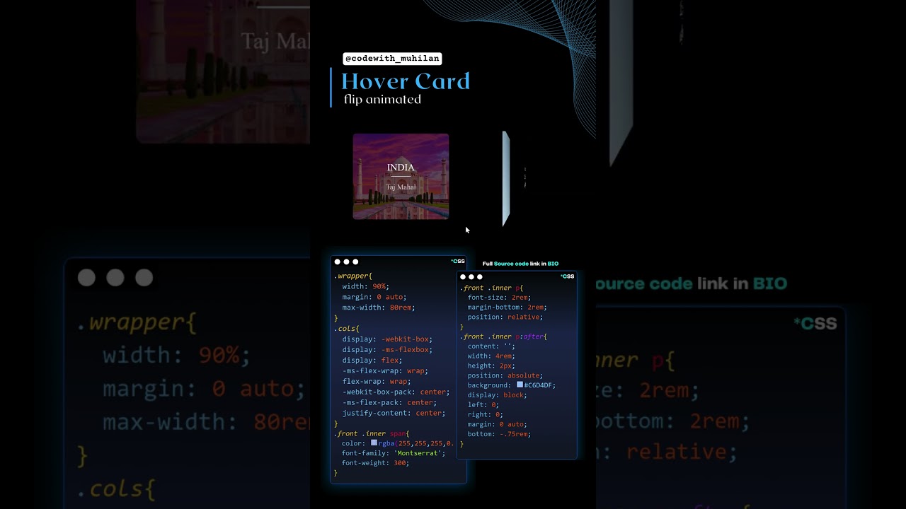 Hover Flip Cards #css #coding #cards #Website #frontenddeveloper