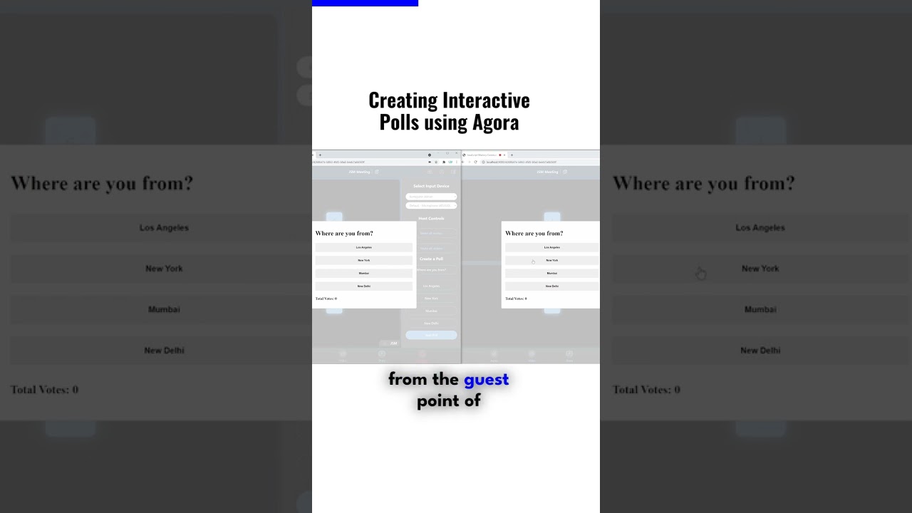 Creating Interactive Polls using Agora: A Developer's Guide