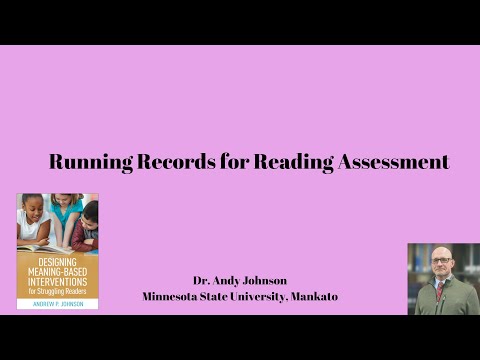 Reading Assessment: Running Records