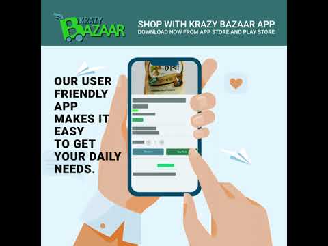 Krazy Bazaar shopping with Mobile app
