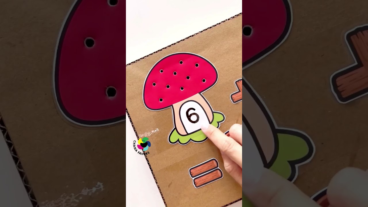 Kids Activity 🧩 | Mushroom Math Mania #printables #chanafavors #kidsactivities #earlymaths
