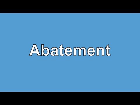 Abatement Meaning | E-Dictionary
