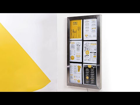 How to wall mount our stainless steel information display (MCS-6A4-LSS)