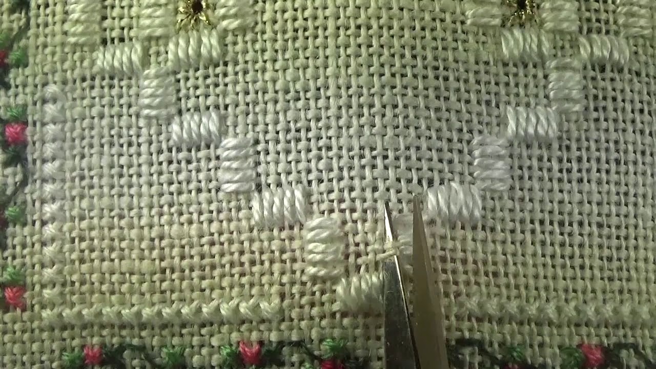 Cutting Your Fabric Threads for Hardanger