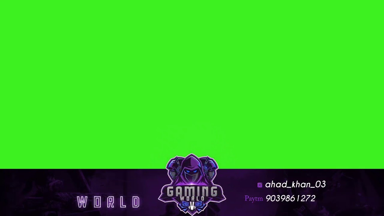 Animated Gaming overlay || Green screen || CoD || Live stream