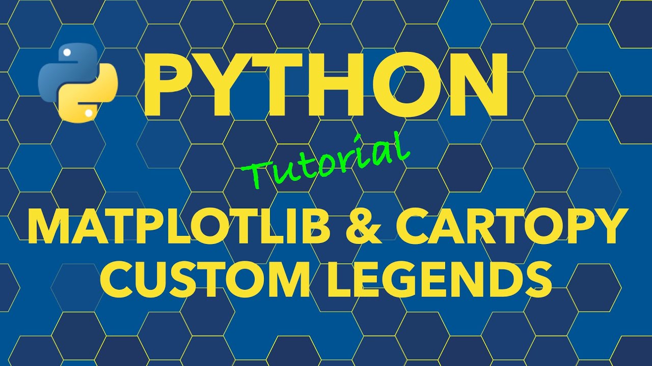 Python Matplotlib and Cartopy Custom Legends
