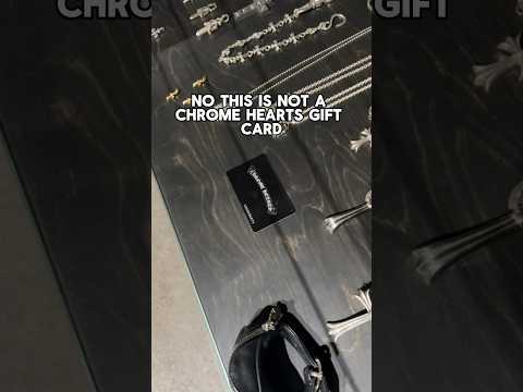 CHROME HEARTS GIFT CARD?? #shorts #fashion #reels #chromehearts