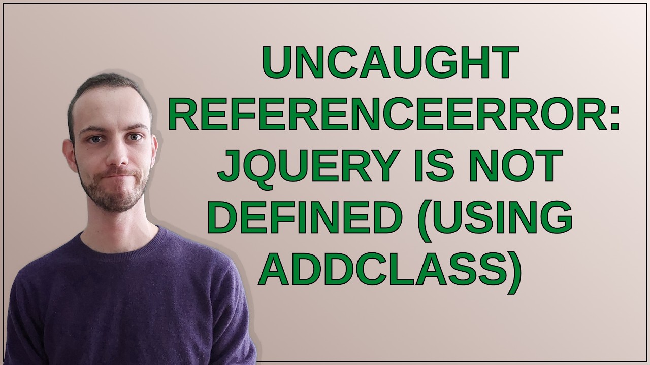 Wordpress: Uncaught ReferenceError: jQuery is not defined (using addClass)