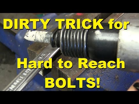 Here's how to remove stuck bolts in tight places