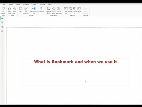 Bookmark in Power BI | What is Bookmark and How to create it | When to use Bookmark