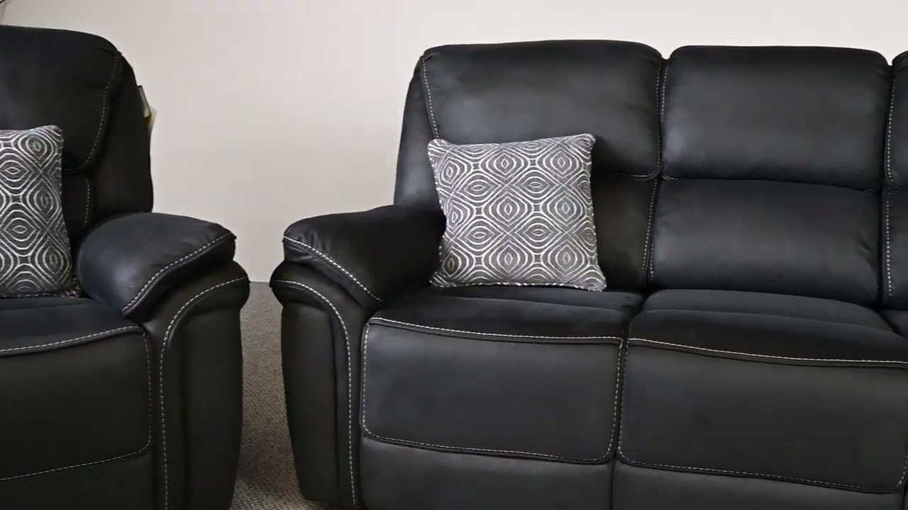 Bronte Slate Grey Reclining Sofas, low prices at Sheepbridge Interiors Newry