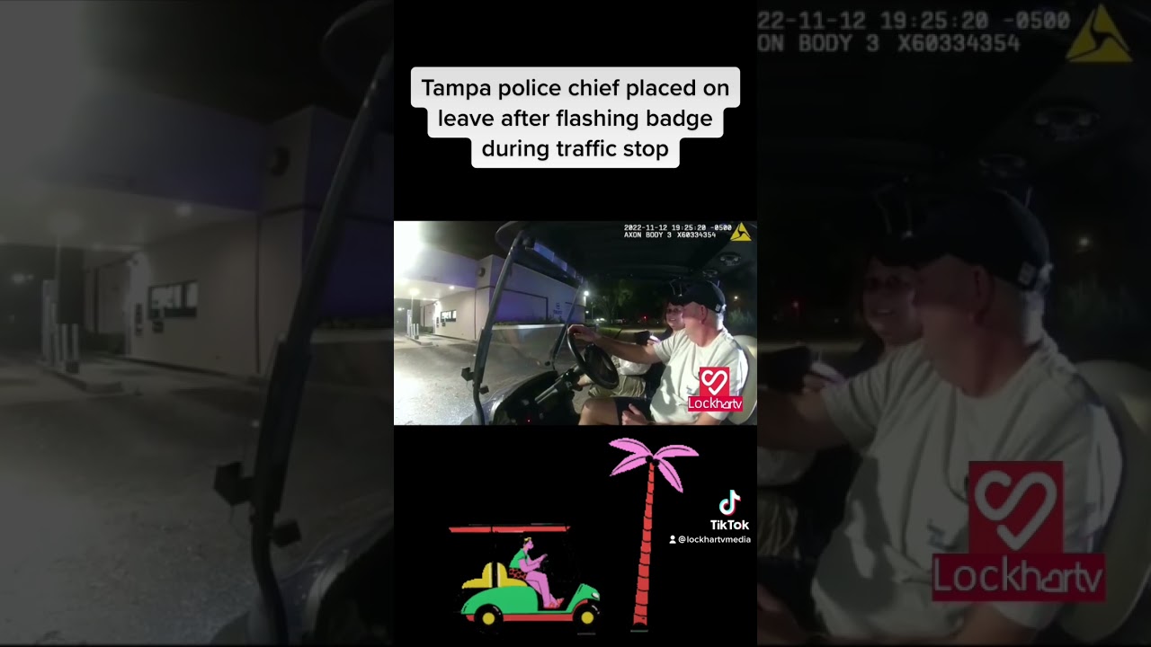 Tampa police chief placed on leave after flashing badge during traffic stop