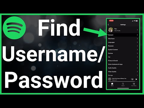 How To Find Your Username And Password On Spotify