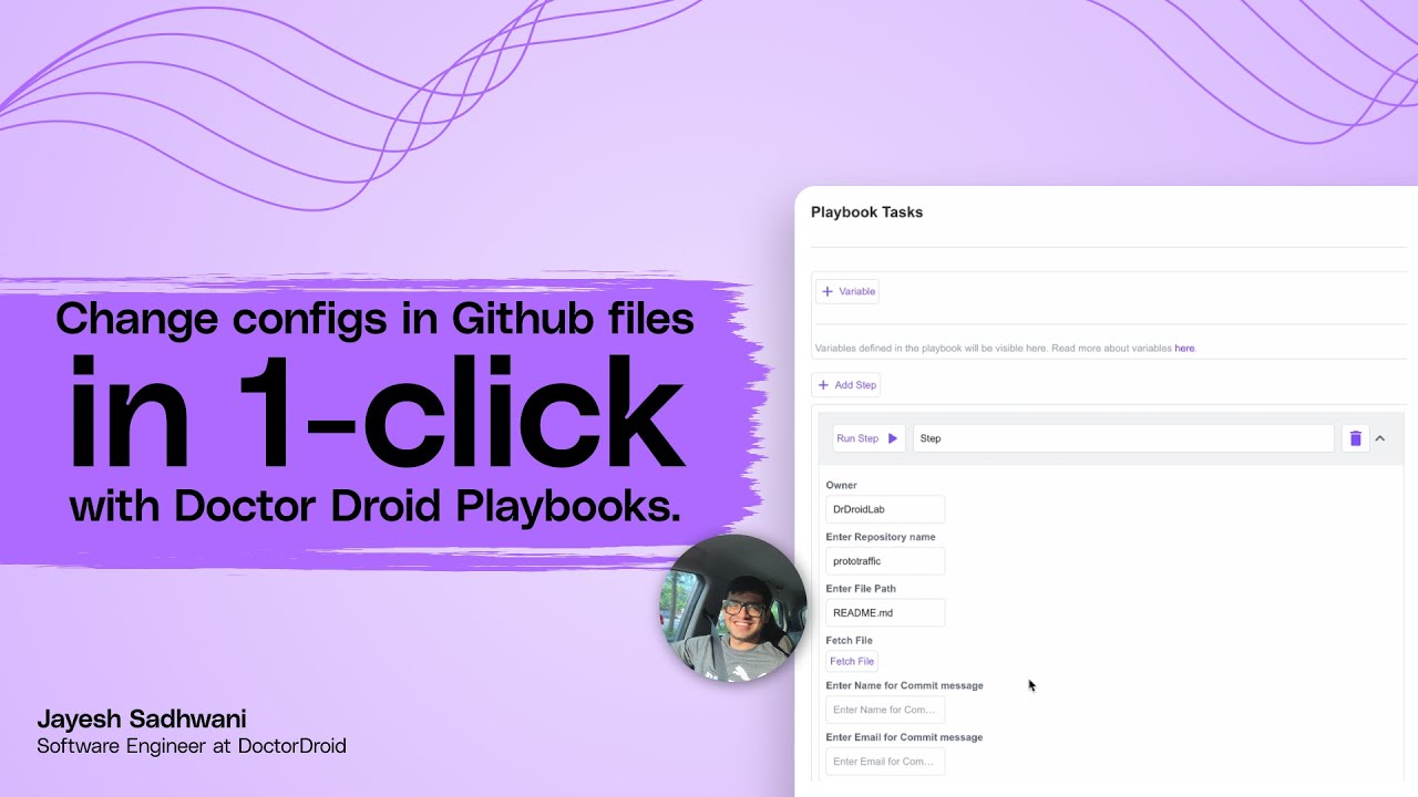 Effortless GitHub Config Updates in Seconds with Doctor Droid Playbooks