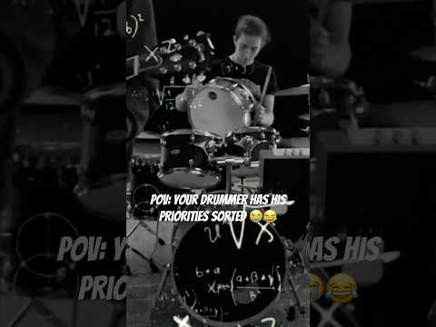 What’s so interesting about that snare drum? ???? #livemusic #band #music #drumming #funny
