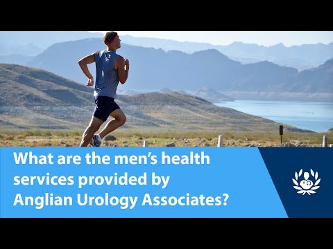 What are the men's health services provided by Anglian Urology Associates?