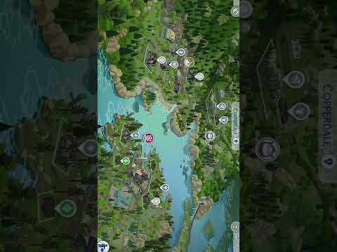 Nouvelle map du pack Années lycée || sims 4 #shorts