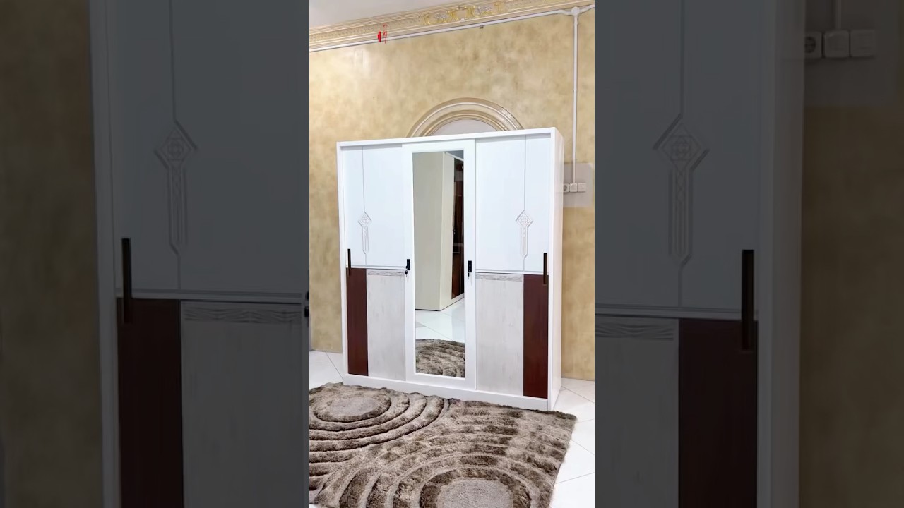 Lemari Pakaian Plat Besi 3 Pintu Sliding Lemari Baju Minimalis KD SS03 16-A #karsindo #lemaribaju