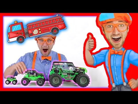 Monster Truck Toy and others in this videos for toddlers - 21 minutes with Blippi Toys