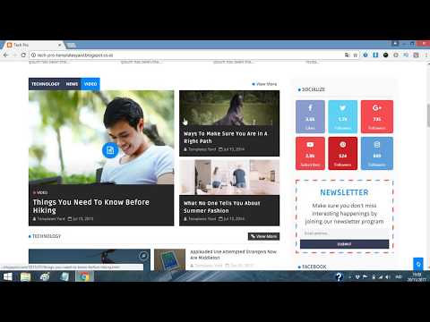Tech Pro News Magazine Blogger Template